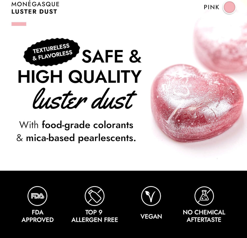 Premium Edible Luster Dust & Edible Glitter for Baking | MONÉGASQUE
