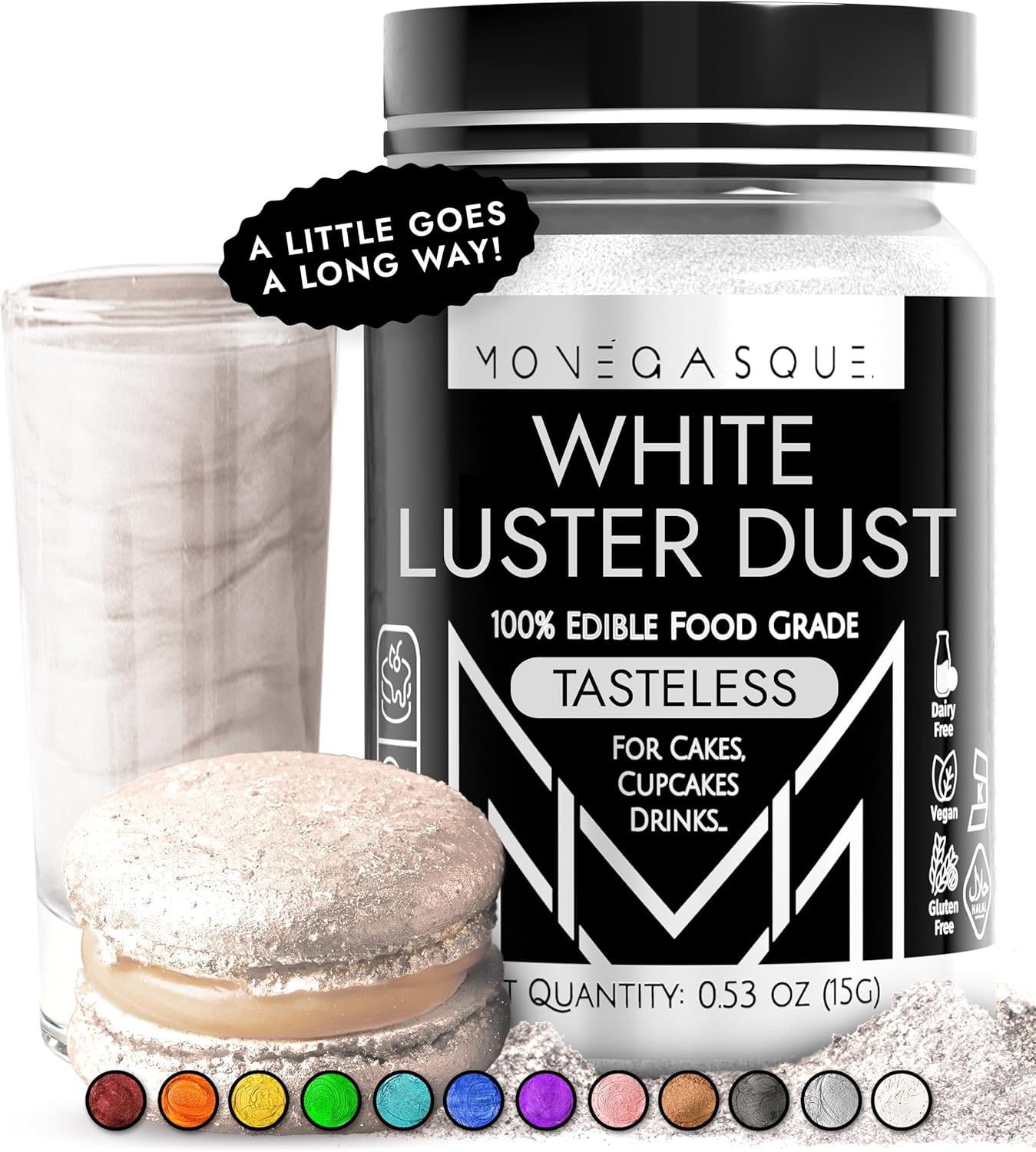 Premium Edible Luster Dust & Edible Glitter for Baking | MONÉGASQUE