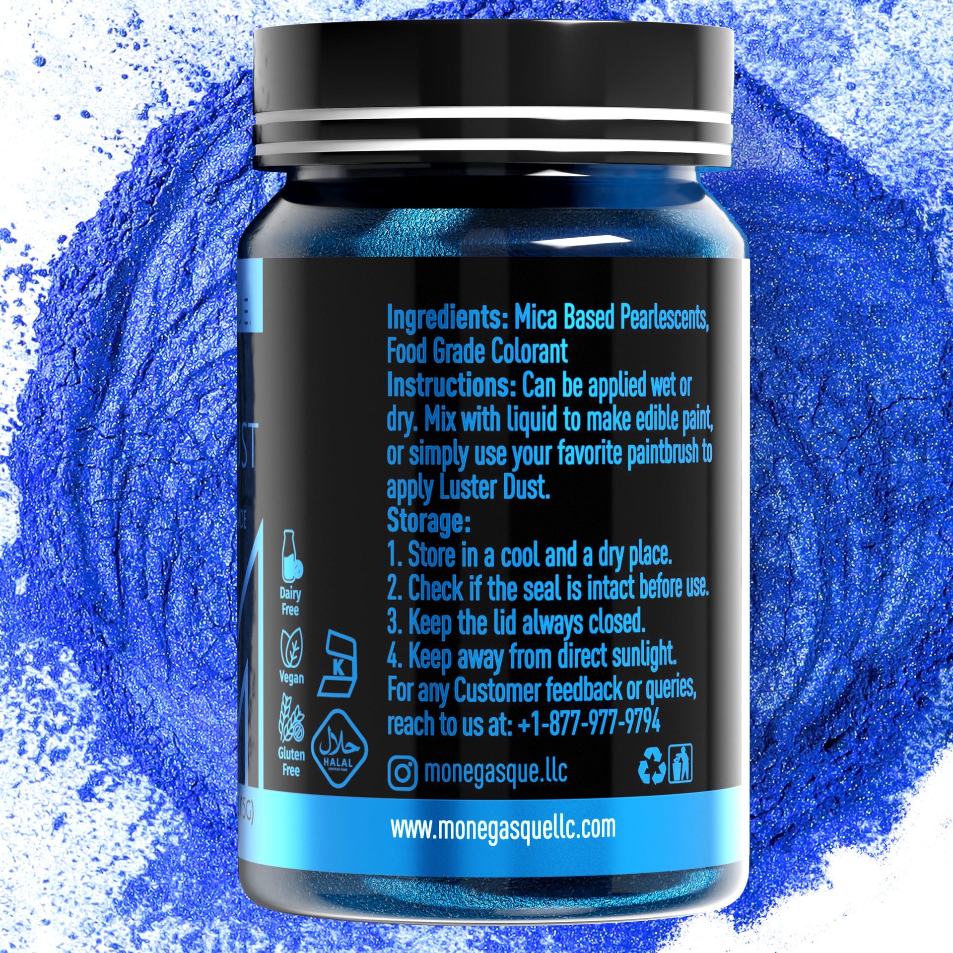 Premium Edible Luster Dust for Baking & Cocktails | MONÉGASQUE