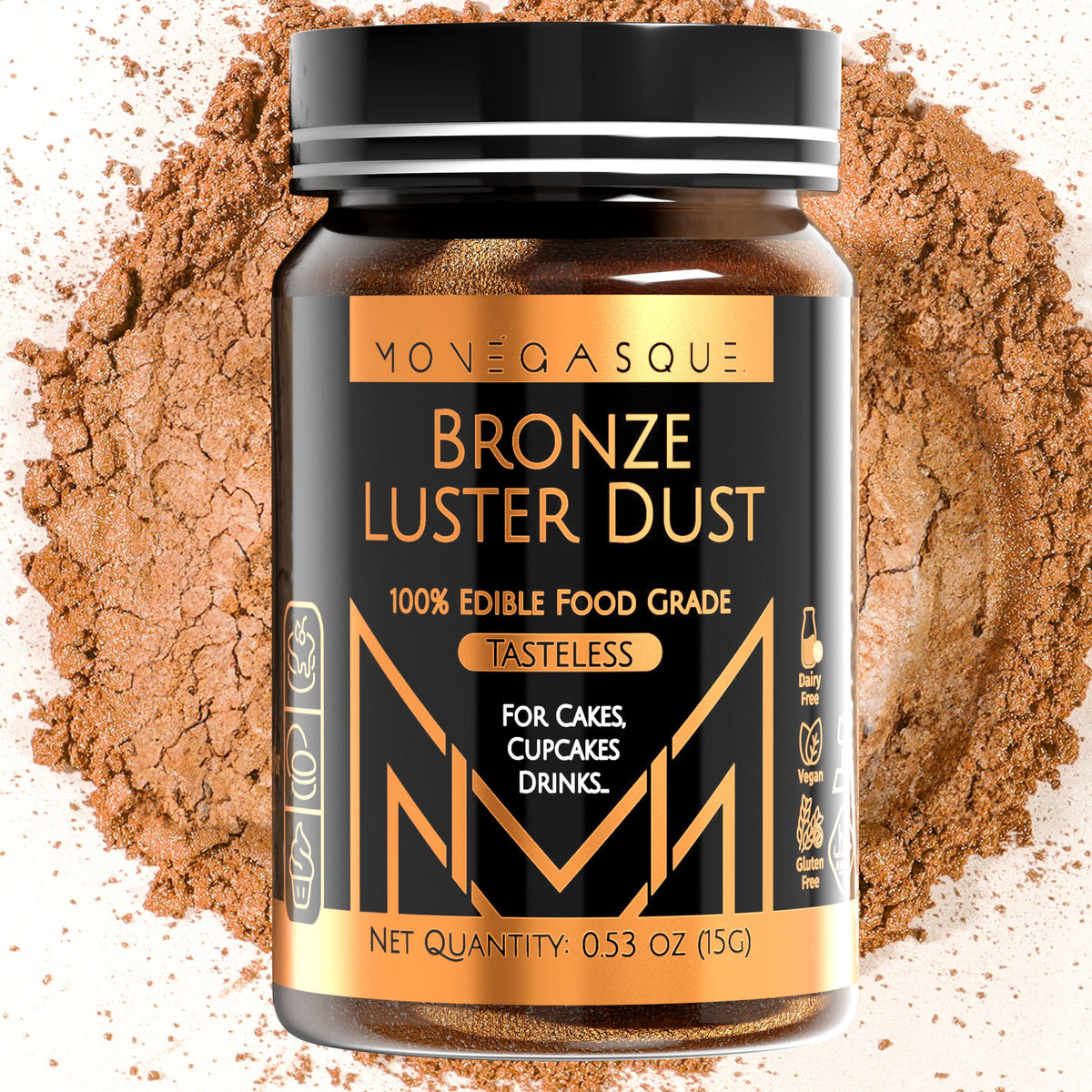 Premium Edible Luster Dust for Baking & Cocktails | MONÉGASQUE