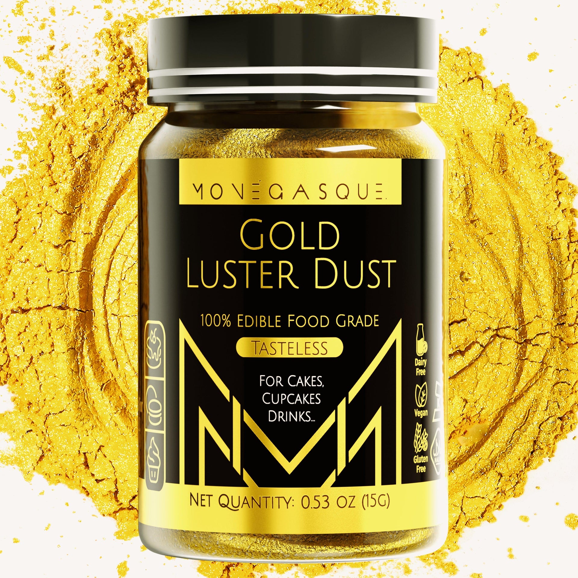 Premium Edible Luster Dust for Baking & Cocktails | MONÉGASQUE