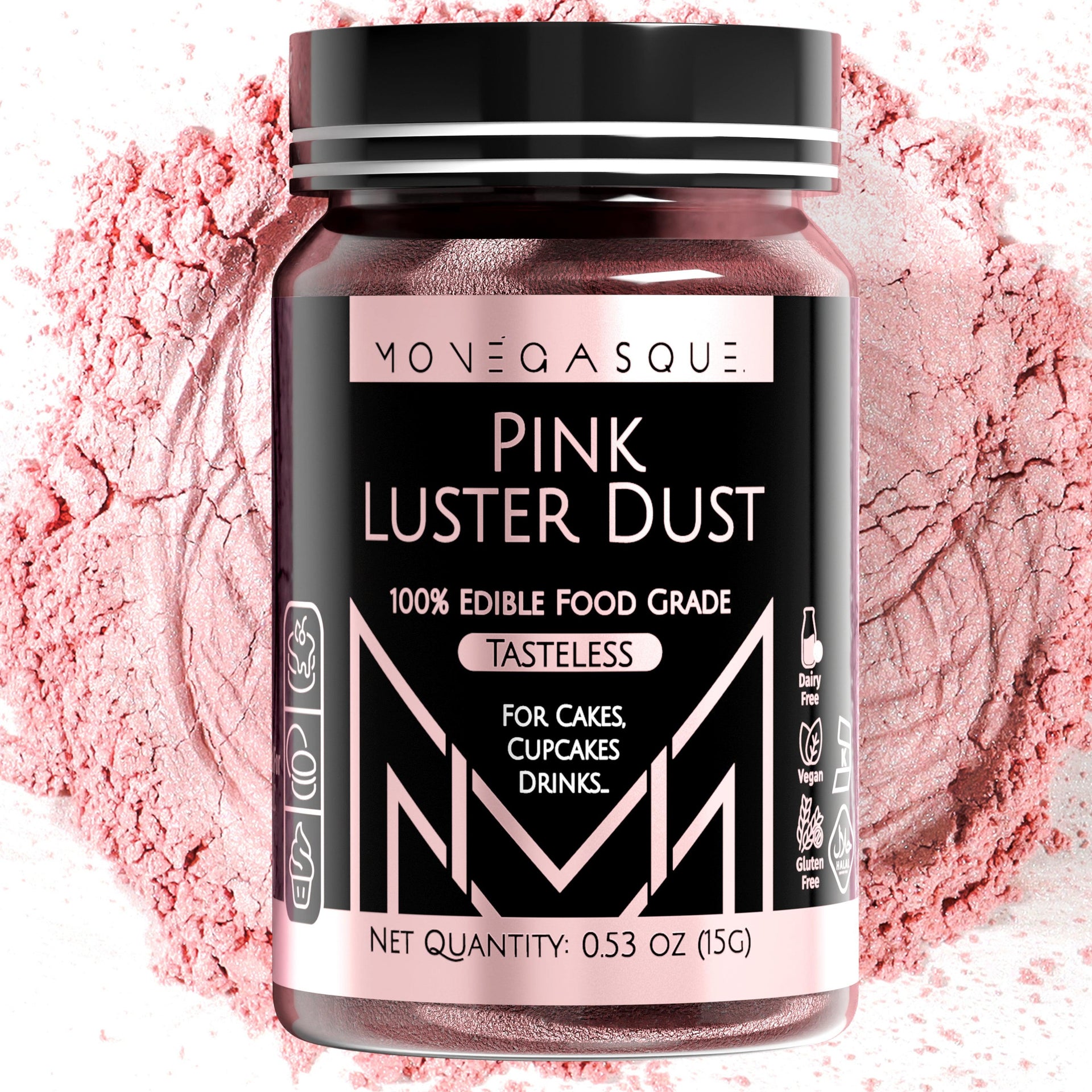 Premium Edible Luster Dust for Baking & Cocktails | MONÉGASQUE