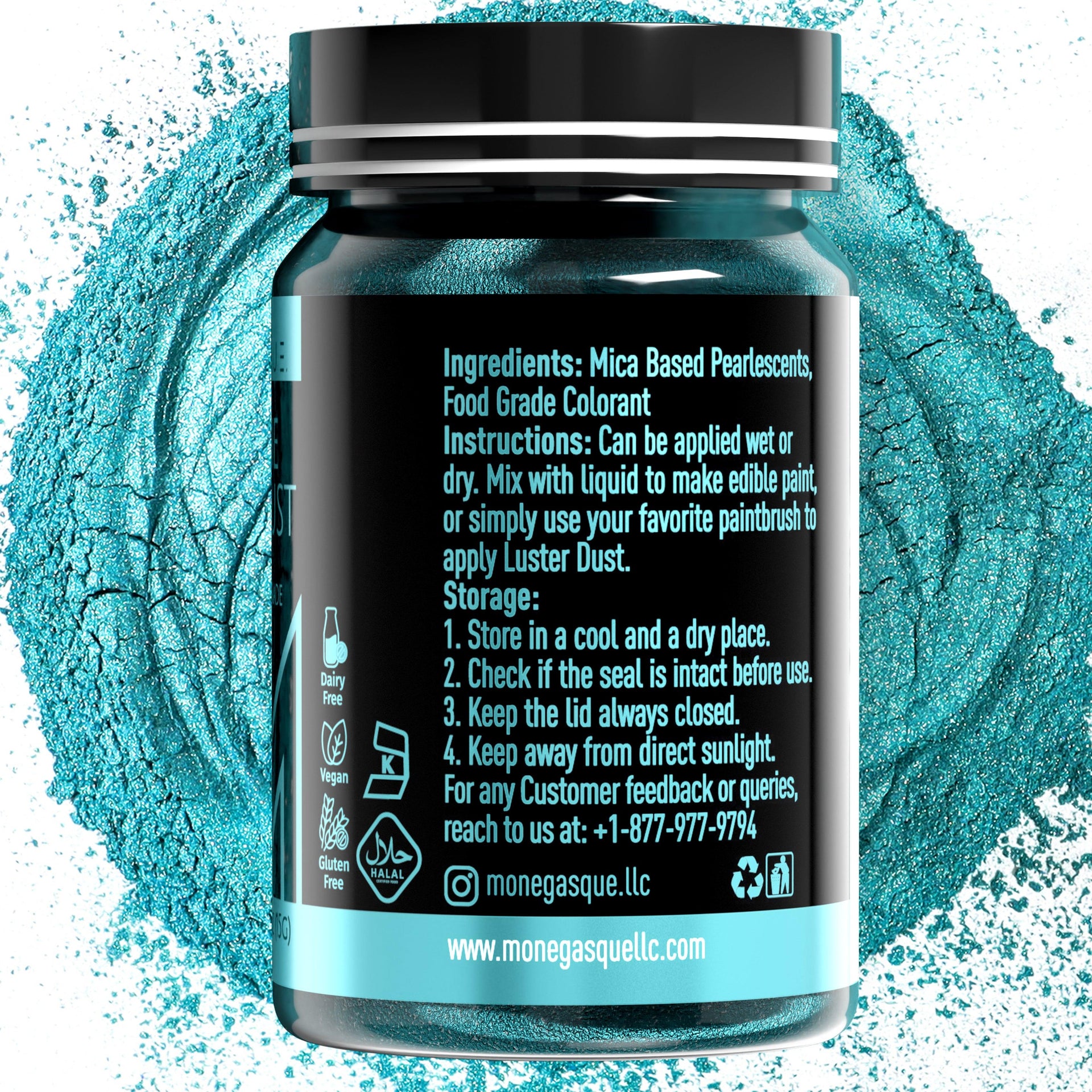 Premium Edible Luster Dust for Baking & Cocktails | MONÉGASQUE