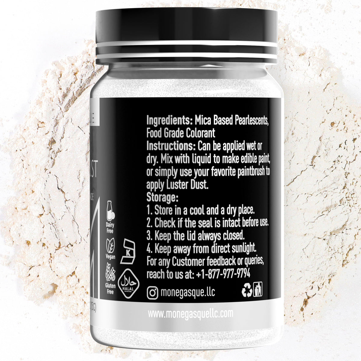 Premium Edible Luster Dust for Baking & Cocktails | MONÉGASQUE